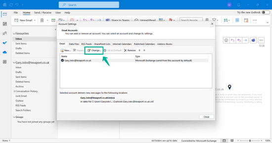 How to add a shared mailbox in Outlook | Texaport